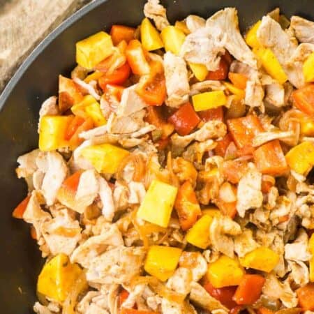 Spicy Pork with Mangos and Rice [+ video] - Smart Nutrition with ...
